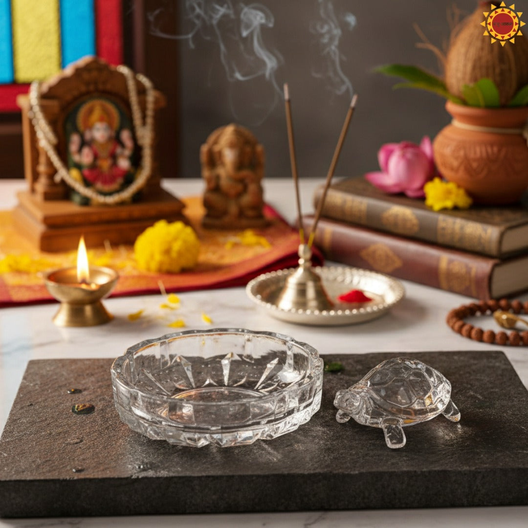 Buy Crystal Kachua with Plate – For Health, Wealth & Prosperity ...